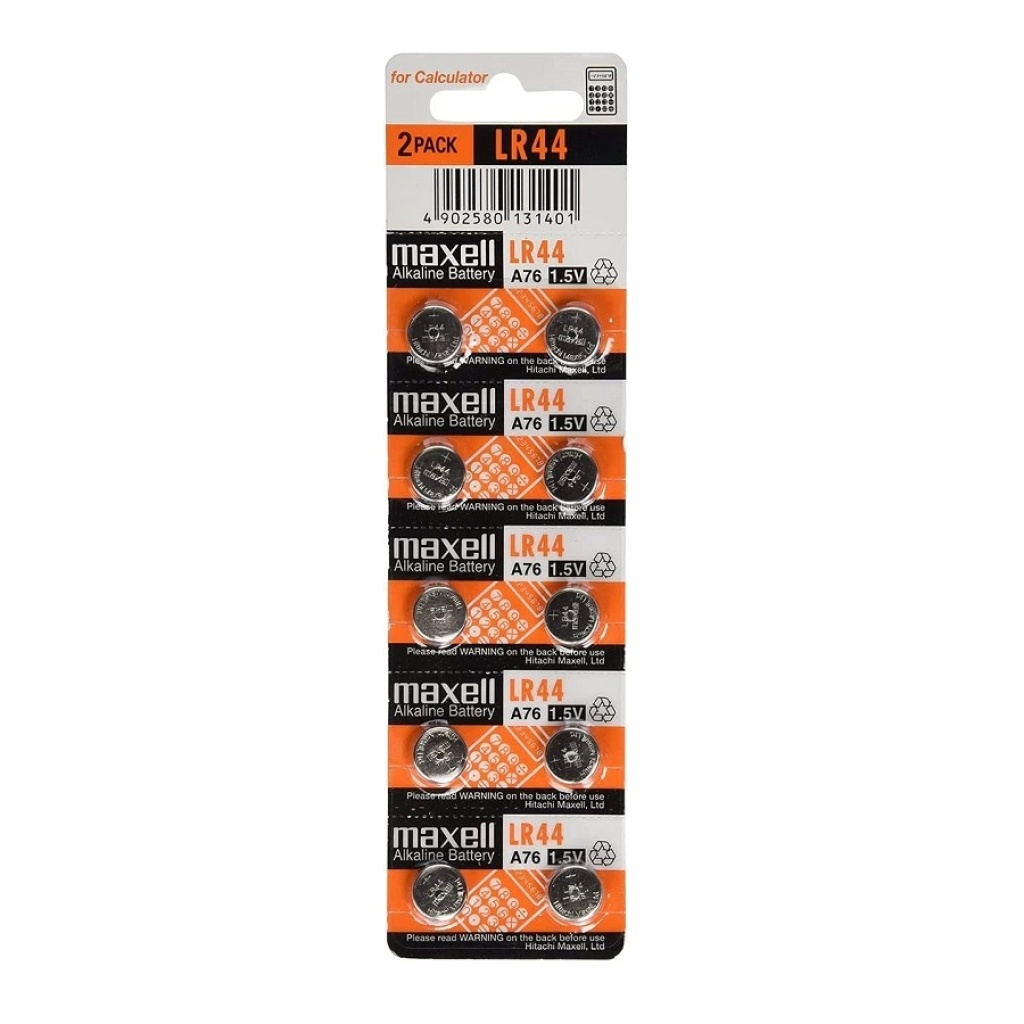 10 x Maxell AG13 / LR44 Alkaline Batteries 1.5V - Aubattery
