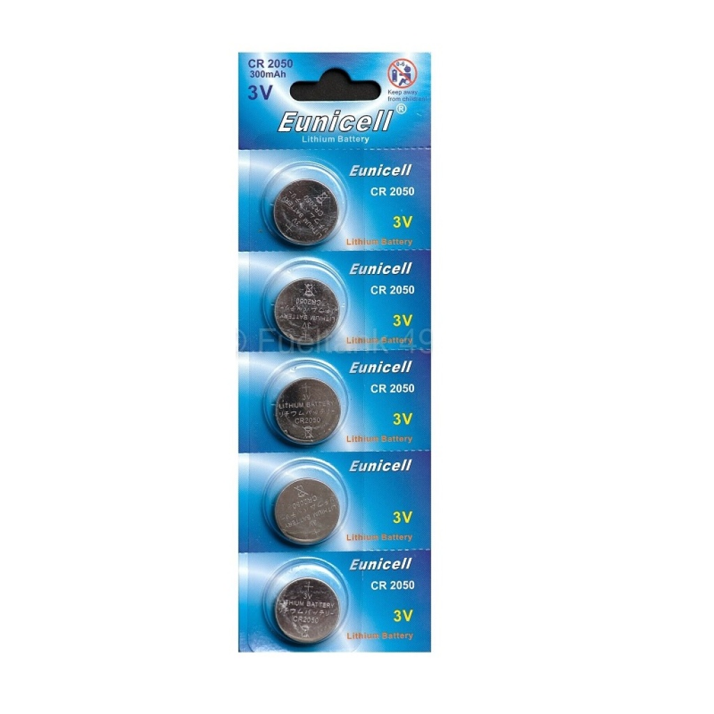 5 x CR2050 Batteries 3V Lithium - Aubattery