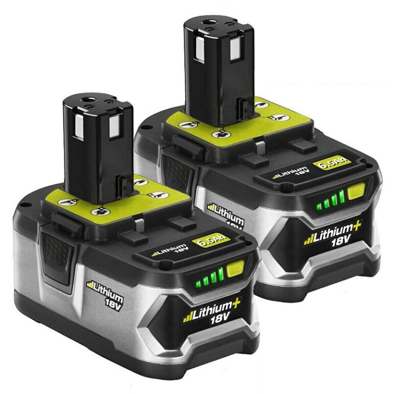2 x Ryobi 18V 5.0Ah ONE+ Plus Compatible Battery P108 P104 BPL-1815 ...