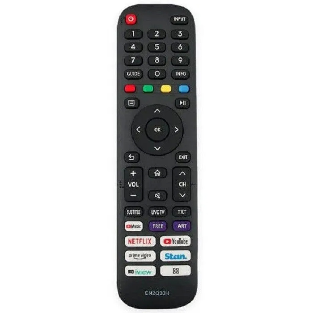 Hisense EN2Q30H TV Remote Control Replacement 65Q8 40A4G 65SX - Aubattery
