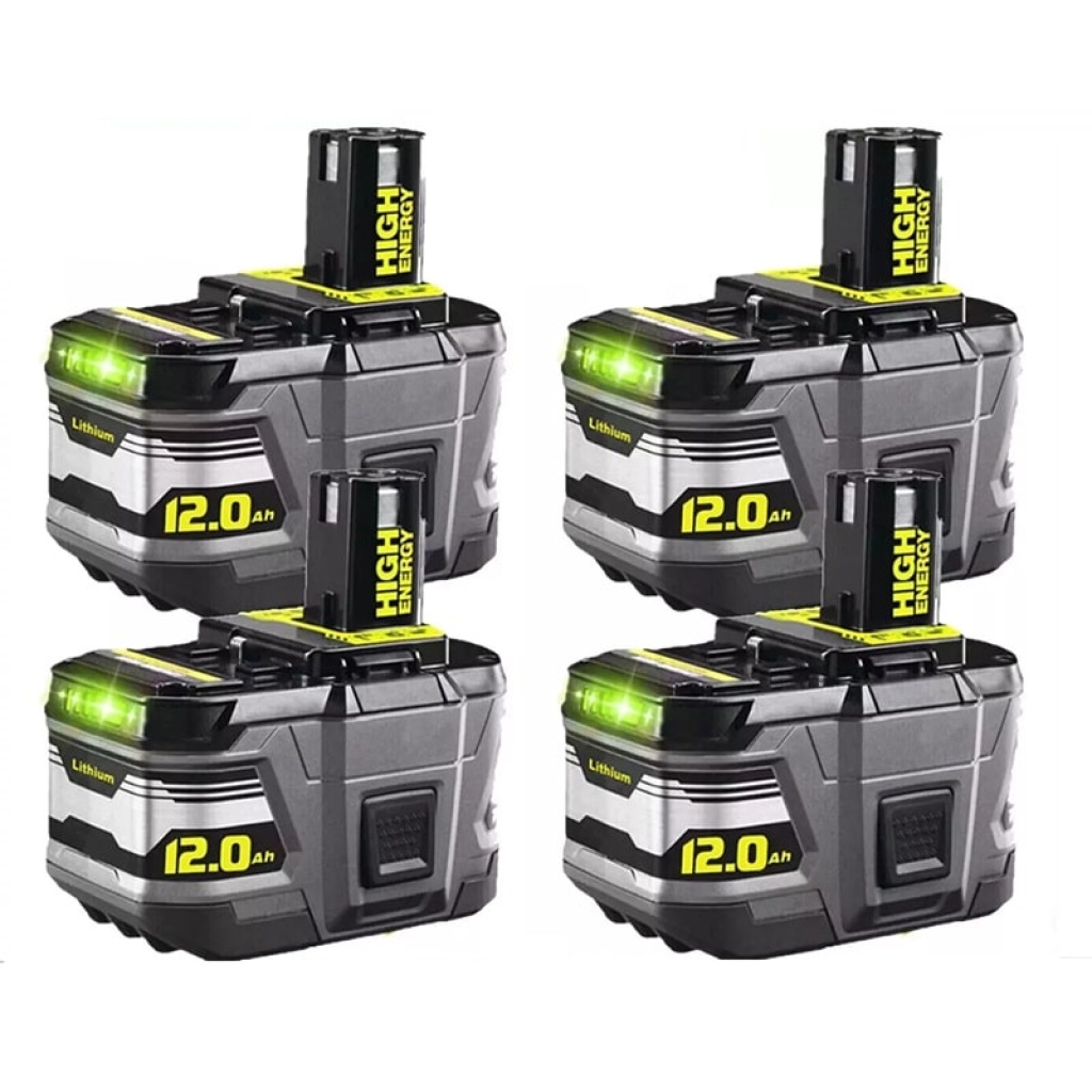 4 Pack Ryobi 18V 12.0Ah ONE+ Compatible Battery P108 P104 BPL-1815 ...